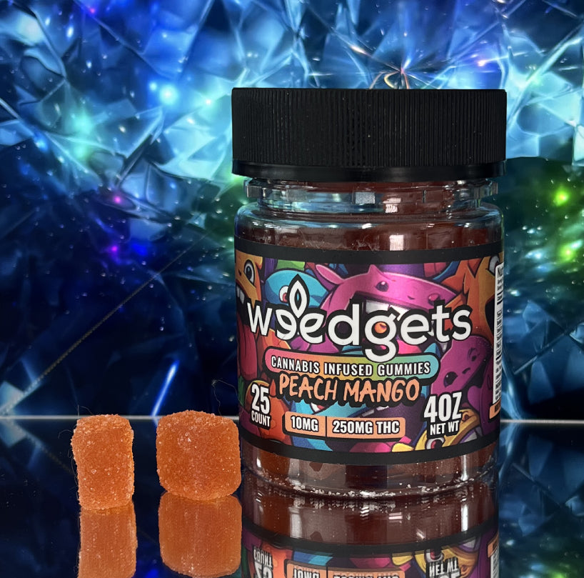 THC Delta 9 Delicious Mango Crush: 25 mg gummy, 250 mg total